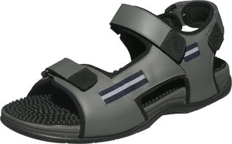 Revs Lomond - Reflexzonen-Massage-Sandalen mit Klettverschluss f&uuml;r Herren, Schwarz 44/45EU (Etikett 45EU)