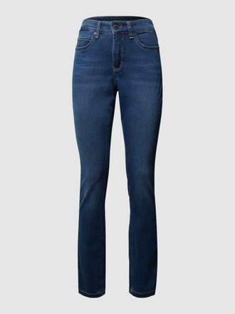 M.A.C High Rise Skinny Fit Jeans mit Kontrastn&auml;hten