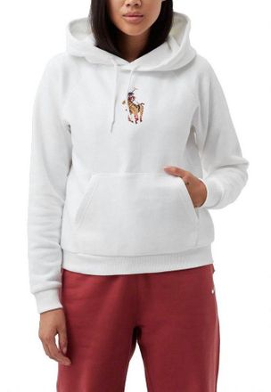 Ralph Lauren Polo Ralph Lauren Hoodie Damen Sweatshirt mit Gesticktem Label-Logo Pony Kapuze mit Kordelzug, K&auml;ngurutasche, gerippte B&uuml;ndchen