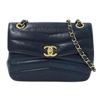 Chanel Sac bandouli&egrave;re Vintage Pre-owned - Femme - Pre-owned - Bleu - Taille: ONE Size