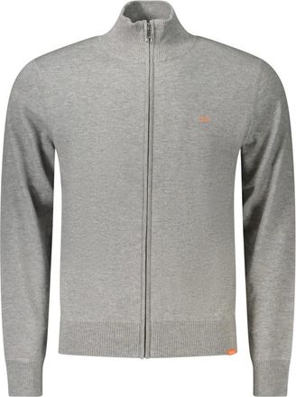 Sun 68 Cardigan &agrave; manches longues - Homme - Pulls - Gris - Taille: L