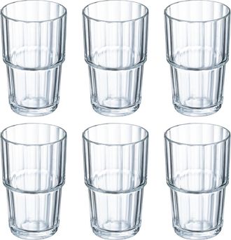Arcoroc ARC 60440 Norvege Trinkglas, Wasserglas, Saftglas, 270ml, Glas, transparent, 6 St&uuml;ck