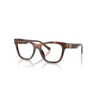 Dolce & Gabbana Eckige optische Fassung - - Accessories - Damen - Rot - 55 MM