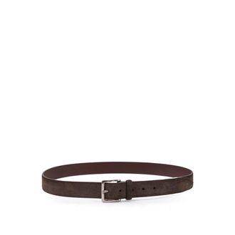 Orciani Ceinture Amalfi en Daim - Homme - Accessoires - Brun - Taille: 100 CM