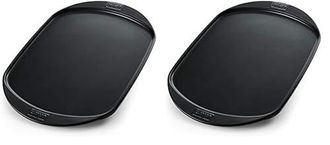 Weber Keramik Grillplatte/Plancha - Gro&szlig; (49 x 35cm), BBQ-Grillpfanne aus Keramik mit Antihaftoberfl&auml;che, ideal f&uuml;r Smash-Burger, Fajitas, Spargel und mehr,