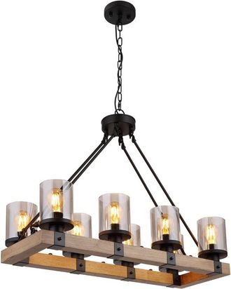 Globo Lighting H&auml;ngeleuchte - Lila - nat&uuml;rlich schwarz - metall - gro&szlig;e - Globo