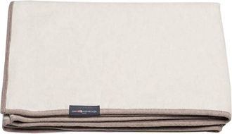 David Fussenegger Kuscheldecke Velvet Uni/Wende, rohweiß/Schlamm, 135x200 cm, 112160K2