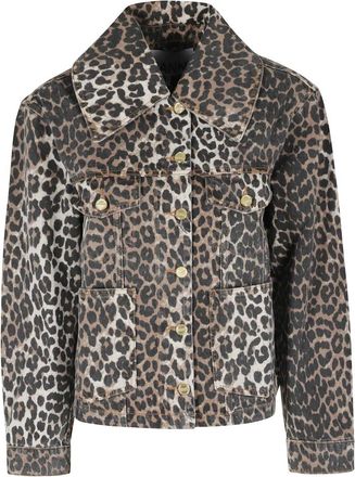 Ganni Femme, Vestes, Multicolore, Taille: 40 FR Denim Jacket