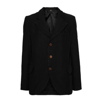Comme Des Gar&ccedil;ons Femme, Vestes, Noir, Taille: 40 FR Veste Blazer Crois&eacute;e Textur&eacute;e &agrave; C&ocirc;tes
