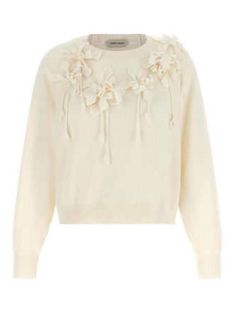 Alberta Ferretti Pull Col Rond - Blanc