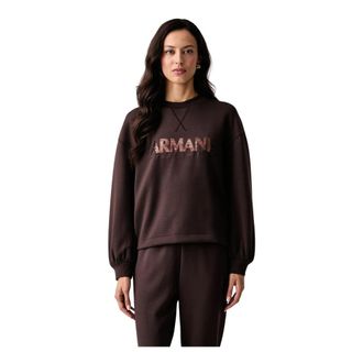 A|X Armani Exchange Viskose-Sweatshirt - - Sweatshirts & Hoodies - Damen - Braun - XS