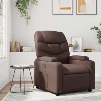 vidaXL Relaxsessel Braun Kunstleder vidaXL