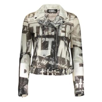 Jeremy Scott Transparente Jacke mit Grafikprint - - Jackets - Damen - Mehrfarbig - XS