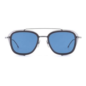 Thom Browne Homme, Accessoires, Gris, Taille: ONE Size Lunettes de soleil rectangulaires