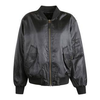 Anine Bing Schwarze Bomberjacke - - Jackets - Damen - Schwarzk - M