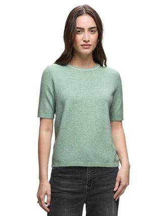 Street One 3016797 Pull &agrave; Manches Courtes, Serene Green Mel, 38 Femme