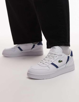 Lacoste T-clip - Baskets - Blanc/Bleu marine