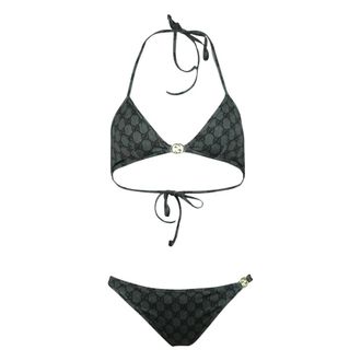 Gucci Bedruckter GG Stretch Jersey Bikini - - Swimwear - Damen - Schwarzk - M