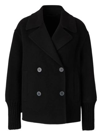 PESERICO manteau &agrave; boutonni&egrave;re dissimul&eacute;e - Noir
