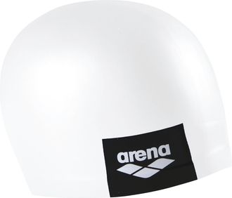 Arena Badekappe Logo Moulded, Unisex-Erwachsene, arena Logo Moulded Swim Cap, wei&szlig;, No Size