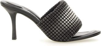 Alexander Wang Femme, Chaussures, Noir, Taille: 36 EU Heiress 85 Mule Sandal