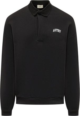 Autry Homme, Sweatshirts et sweats &agrave; capuche, Noir, Taille: M SweaT-shirt Polo Coupe Ample