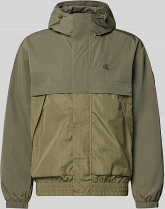 Calvin Klein Jeans Regular Fit Regenjacke mit R&uuml;ckenkoller