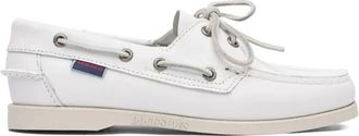 Sebago Femme, Chaussures, Blanc, Taille: 37 EU Docksides Portland