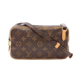 Louis Vuitton Sac bandouli&egrave;re Marly Bandouliere Monogram en toile enduite - Femme - Pre-owned - Brun - Taille: ONE Size