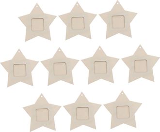 NUOBESTY 10St Fotorahmen in Sternform b&uuml;ro dekoration office decoration fotoanh&auml;nger Miniaturrahmen h&auml;ngender Bilderrahmen Wanddekoration Fotohalter Halter f&uuml;r