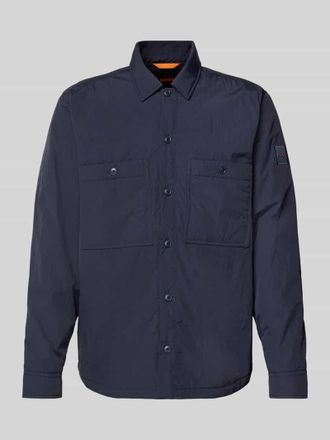 Boss Orange by Hugo Boss Regular Fit Hemdjacke mit Brusttaschen Modell Locky