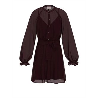 Marella Robe Senape - Femme - Robes - Rouge - Taille: 36 FR