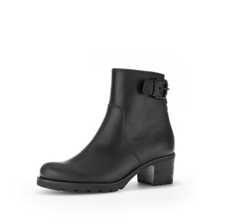 Gabor Damen Ankle Boots, Frauen Stiefeletten,Moderate Mehrweite (G),halbstiefel,Kurzstiefel,uebergangsschuhe,schwarz(Micro/Uni),40 EU / 6.5 UK