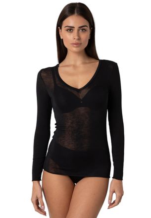 Lovable Mit tiefem V-Ausschnitt und unsichtbaren Oberfl&auml;chen - Modal und Kaschmir elastisch - atmungsaktiv, warm und weich - Langarm-Strickjacke f&uuml;r Damen (1e