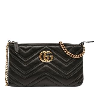 Gucci Pre-owned Quilted Wallet on Chain - - Pre-owned - Damen - Schwarzk - ONE SIZE