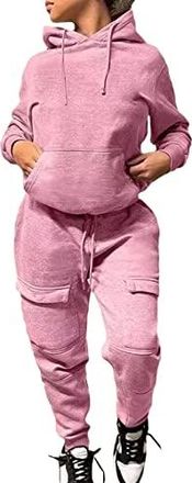 Generic V&ecirc;tements de sport pour femme Mode Patchwork Poche Haut &agrave; manches longues Pantalon long Combishort Gym Ensemble de d&eacute;tente Ensemble de v&ecirc;tements de d&eacute;