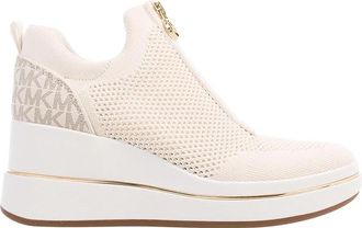 Michael Kors Slipper & Pantoletten - Emmy Wedge Zip Slip On - Gr. 36 (EU) - in Beige - f&uuml;r Damen