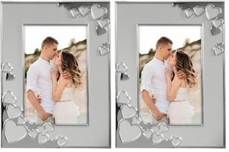 Hama Bilderrahmen 13x18 (Fotorahmen, Portraitrahmen, Hochformat, Querformat, zum H&auml;ngen, Hinstellen, H&auml;ngevorrichtung, Aufsteller, Bildformat 13 x 18 cm) s