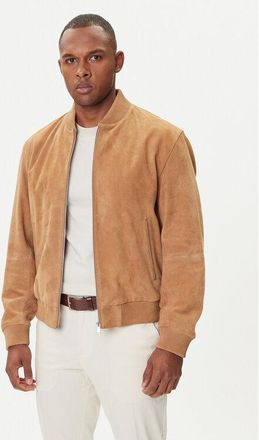 HUGO BOSS Lederjacke H-Muller 50543213 Beige Regular Fit