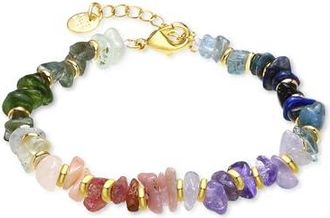 Luxenter Bracelet en or jaune 18 carats en fluorite - Diri, taille unique, laiton, fluorite