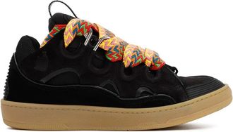 Lanvin Low-Top Sneaker - Black Suede Calf Leather Sneakers - Gr. 41 (EU) - in Schwarz - f&uuml;r Damen