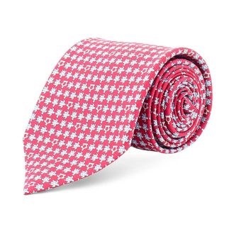 Ferragamo Homme, Accessoires, Rose, Taille: ONE Size Chloe Print Silk Tie