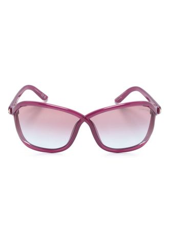 Tom Ford Eyewear lunettes de soleil carr&eacute;es Fernanda - Rose