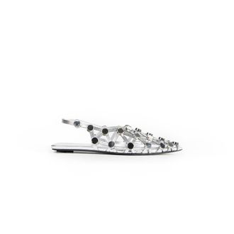 The Attico Grid Silver Ballerina