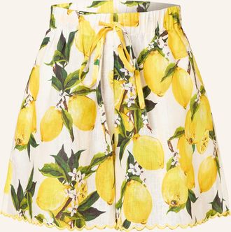 Mrs & Hugs Mrs & Hugs Leinenshorts gelb