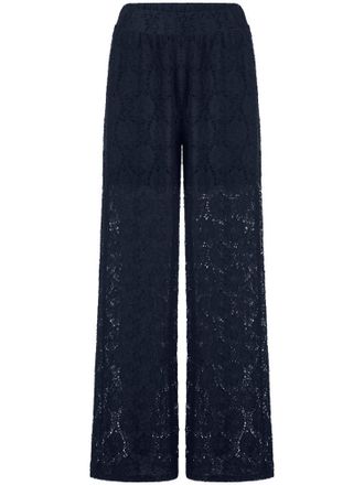 Peter Hahn Hose weitem Bein Peter Hahn blau