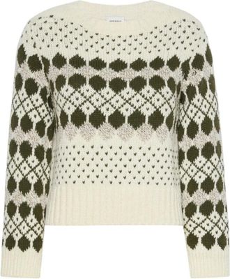 Max Mara Pull &agrave; col rond Jacquard - Femme - Pulls - Multicolore - Taille: 38 FR