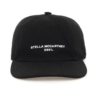 Stella McCartney Baseballkappe mit Kontrastlogo - - Accessories - Damen - Schwarzk - 59 CM