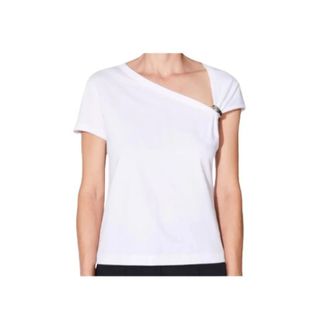 Barbara Bui Wei&szlig;es Jersey Mode T-shirt - - Tops - Damen - Wei&szlig; - L