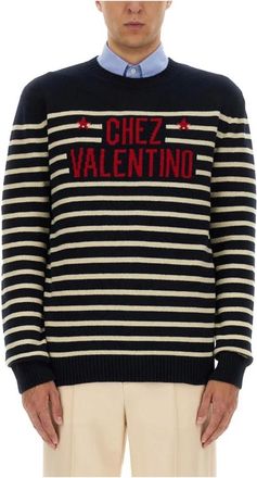 Valentino Garavani Homme, Pulls, Multicolore, Taille: M Pull Jacquard Chez Motif